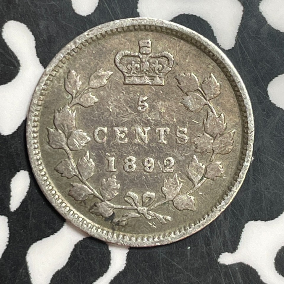 1892 Canada 5 Cents Lot#T2377 Silver! Better Date | eBay