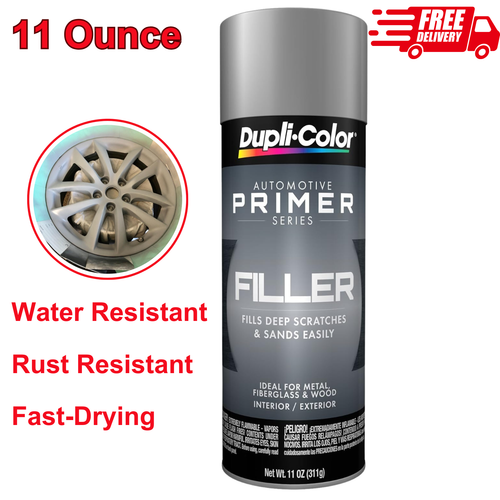 Automotive Scratch Filler Primer Spray, Gray, Aerosol Can, Fast-Drying ...