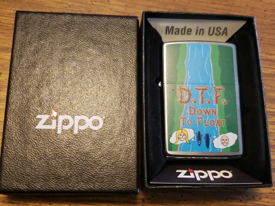2025 Zippo Lighter DTF " Down To Float " RIVER Rafting Boat Lighter MIB ...