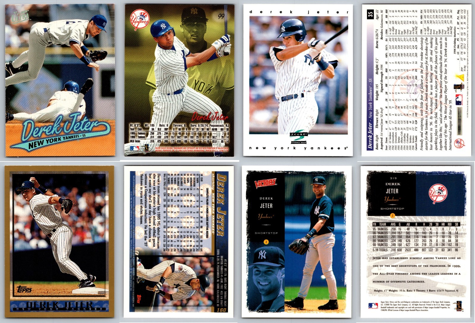 Derek Jeter 4 Card Lot - HOF New York Yankees | eBay