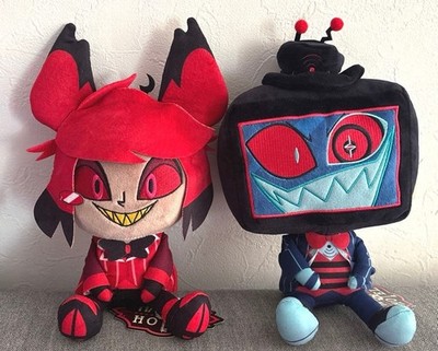 Hazbin Hotel Alastar Vox Sitting Plush Toy Doll 20cm Set of 2 Round One ...