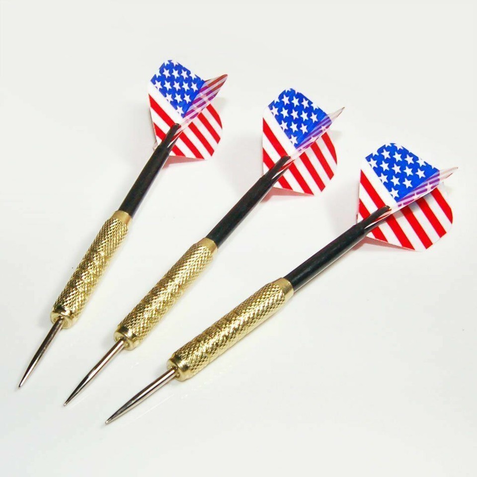 US Steel Tip Darts National Flag Flights Stainless Steel Needle Tip ...