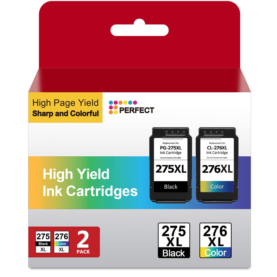 PG-275XL CL-276XL Ink Compatible with Canon 275 276 PIXMA TS3520 TS3500 ...