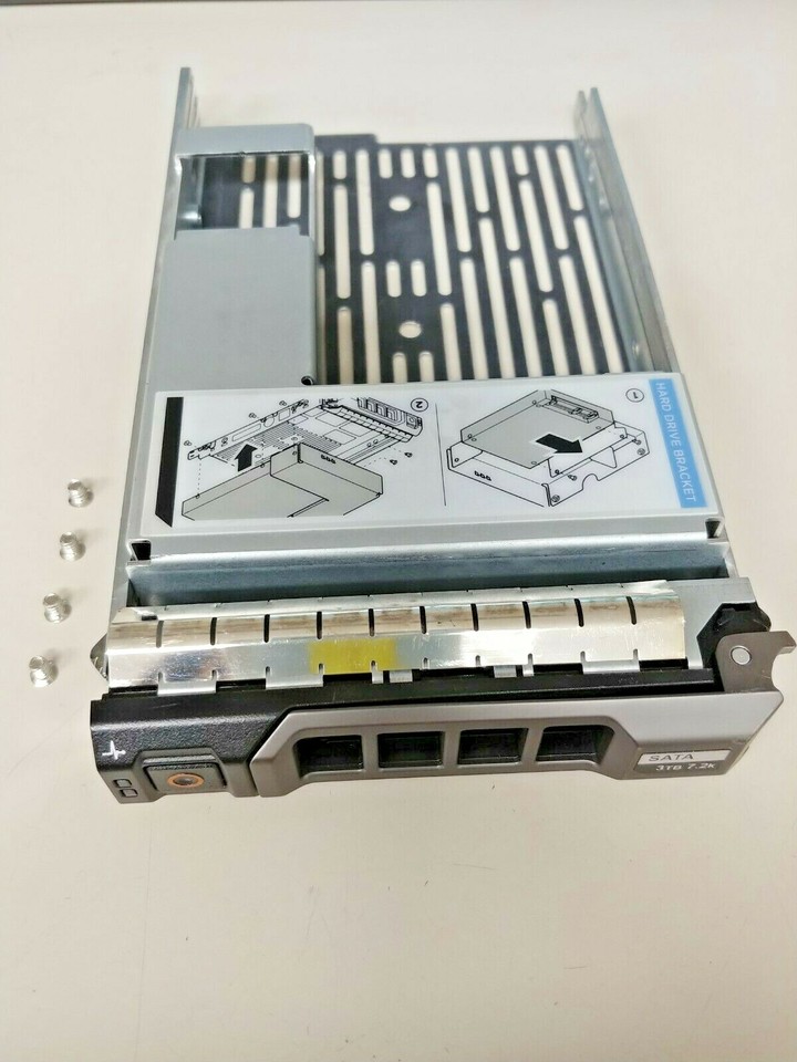 Dell Hybrid Drive Carrier 3.5" tray 2.5" adapter F238F /X968D + 9W8C4 ...