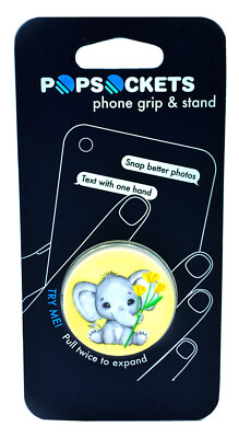 Popsockets Cute Baby Elephant Dumbo Yellow Popsocket Pop Socket PopGrip ...