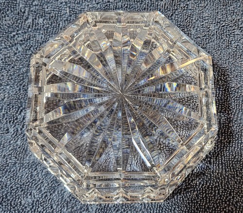VTG Waterford Crystal Octagon Candy Dish Squared Sides 5 1/2" ~WAS $15 ...