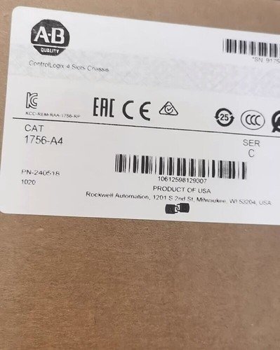 1 PCS New Factory Sealed AB 1756-A4 ControlLogix 4 Slots Chassis 1756A4 ...