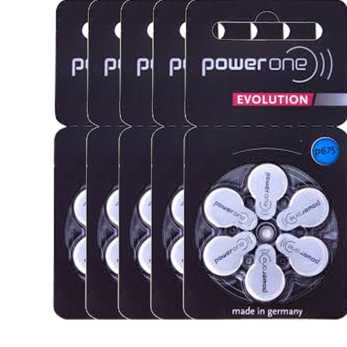 30 Varta Power One Evolution Hearing Aid Batteries P675 5 x 6 Pack PR44 ...