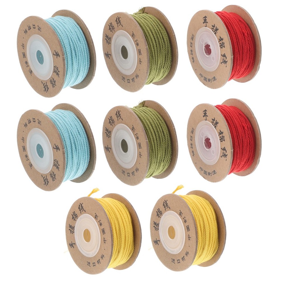 12 Pcs Cotton Cord for Jewelry Making Colored Bracelets Book Binding ...