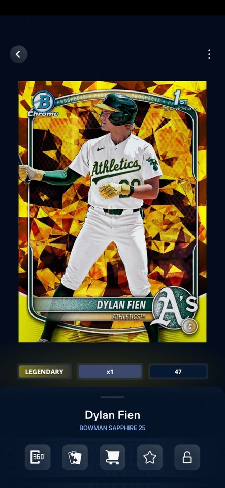Dylan Fien Digital Bunt 2025 Yellow Sapphire Chrome /75 | eBay