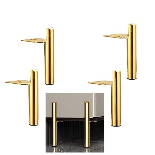 3 Inch Furniture Legs Gold Coffee Table Feet Midcentury Metal Furniture ...