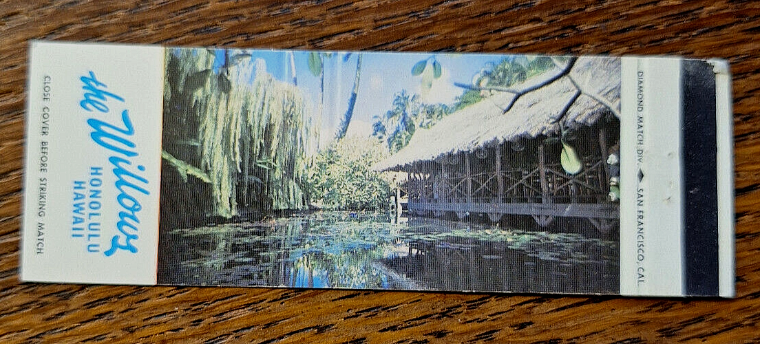 Vintage Matchbook: The Willows, Honolulu, HI Restaurant | eBay