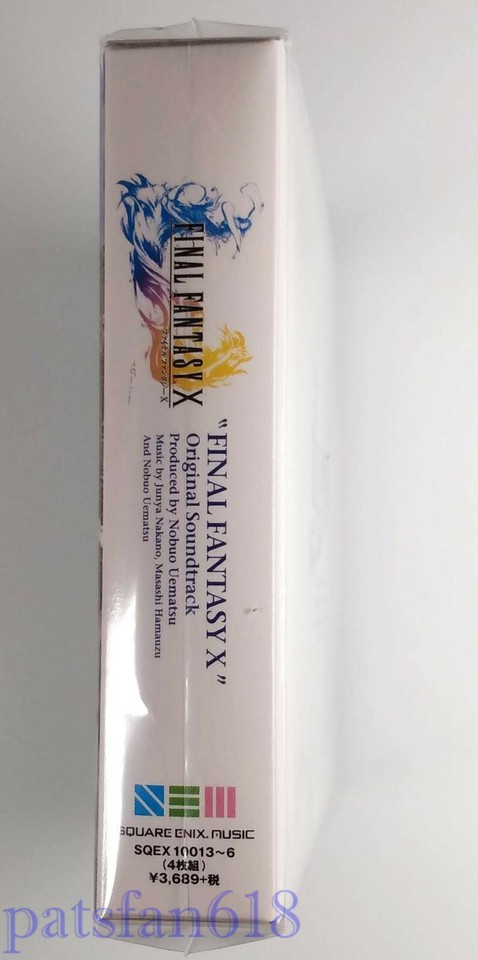 Final Fantasy X ORIGINAL SOUNDTRACK New 4-disc CD FFX 10 JP IMPORT ...
