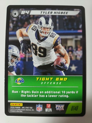 2020 NFL Five Tyler Higbee UNCOMMON card #U148 | eBay