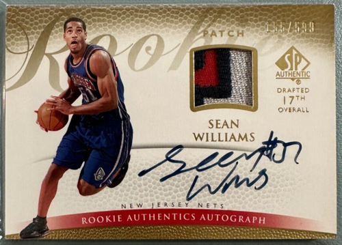 SEAN WILLIAMS 2007-08 SP Authentic Rookie Patch Autograph RC 155/599 | eBay