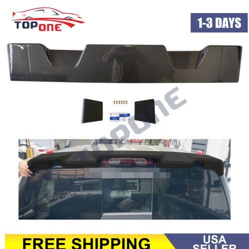 1 *Truck Cab Wing Spoiler Carbon Fibre For 14-17 GMC Sierra 1500 Black ...