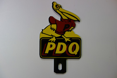 PDQ GAS LOS ANGELES COMPANY License Plate Topper 4 3/4" High by 2 3/4 ...