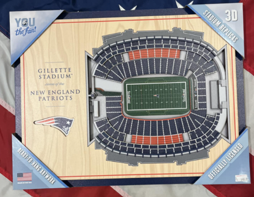 New NFL Team 3D 5-Layer StadiumViews Wall/Desk Art - Patriots, Jets or ...