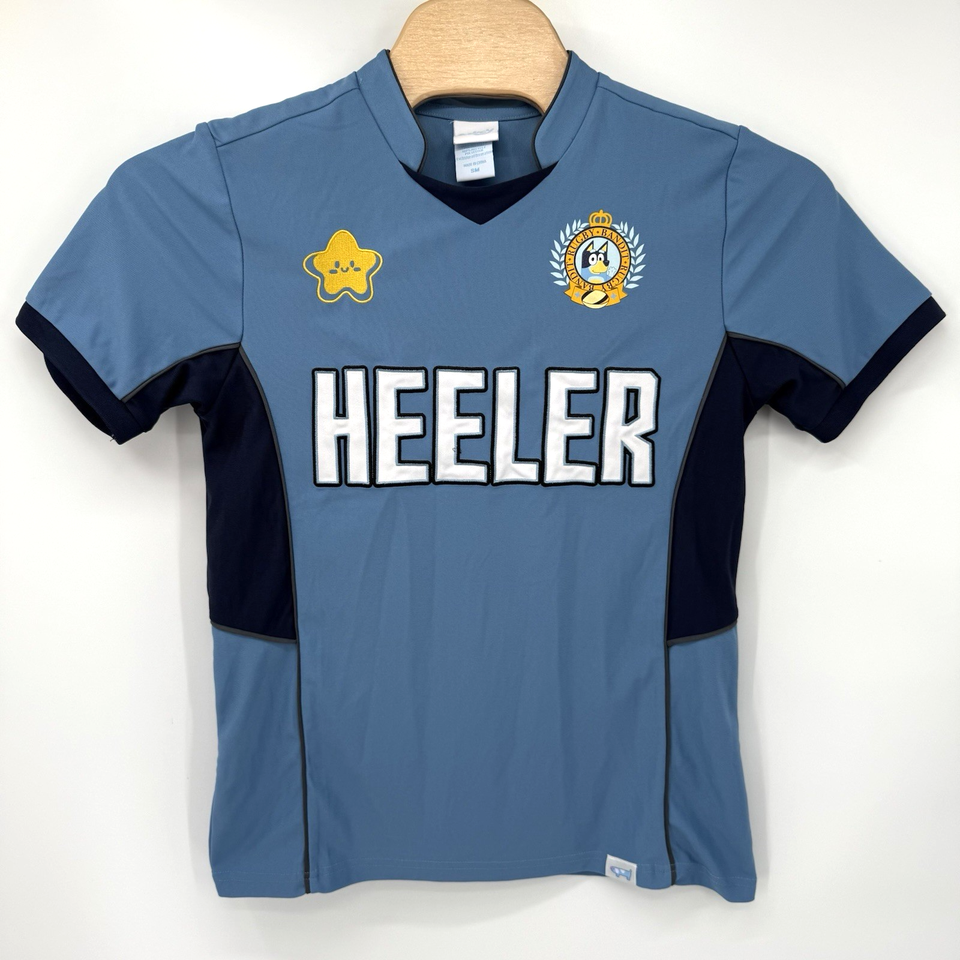 BoxLunch Exclusive Bluey Bandit Rugby Jersey Women's Small #18 Heeler ...