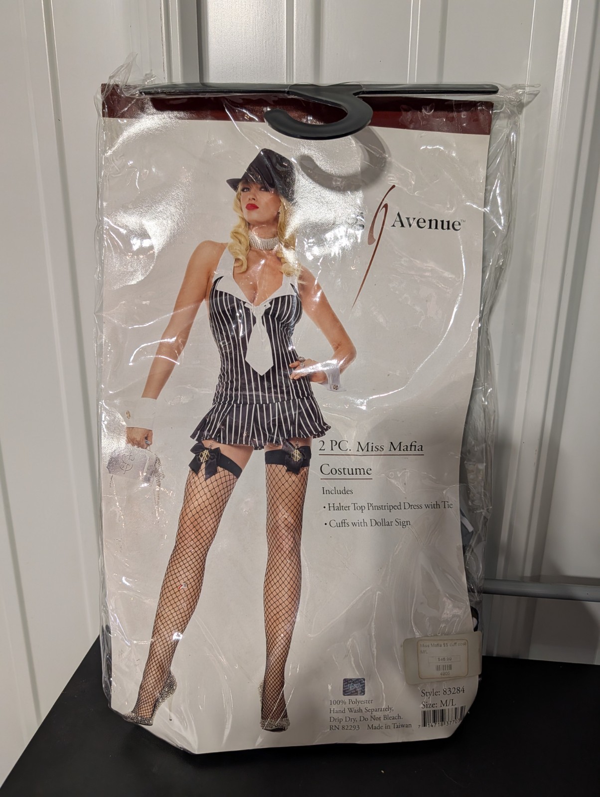 Sexy LEG AVENUE Y2K pin-striped gangster MISS MAFIA Halloween costume ...