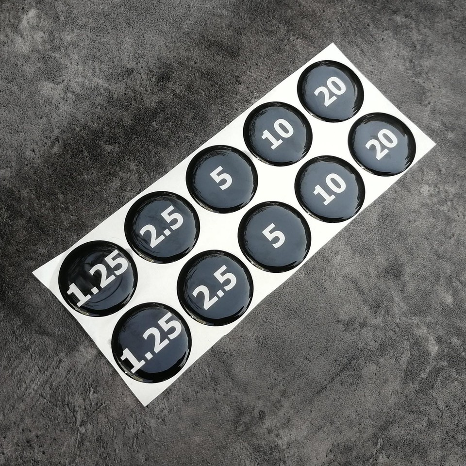 Weight Stack Labels Weighted Block Label Sticker for Identification ...
