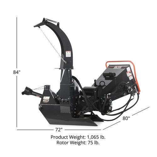 Titan Attachments Pro Series 3 Point Wood Chipper For Tractors Up To ...