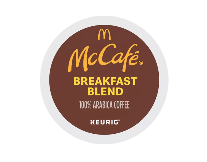 McCafé Breakfast Blend Coffee Keurig K-Cup Pods, Light Roast, 96 Count ...