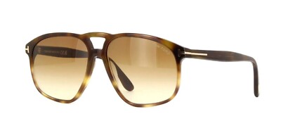 Tom Ford PIERRE-02 FT 1000 Havana Shaded/Brown Shaded (56F) Sunglasses ...