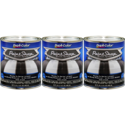 Duplicolor BSP200 (3-Pack), Paint Shop Finish System Base Coat, Jet ...