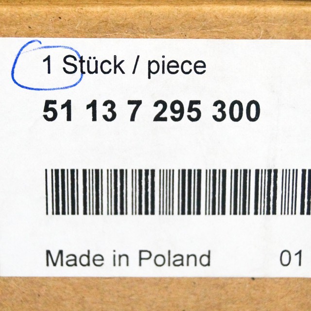 Genuine BMW 7 Series Front Right Grille PN 51137295300 for sale online ...