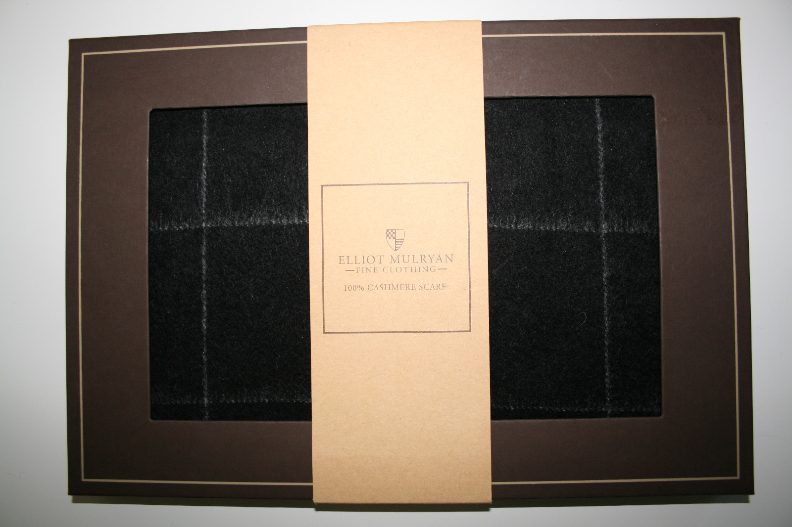 NWT Mens Elliot Mulryan Fine Clothing Black 100% Cashmere Scarf | eBay