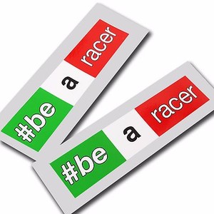 Aprilia #Be a racer graphics stickers decals x 2 Italian colours ...