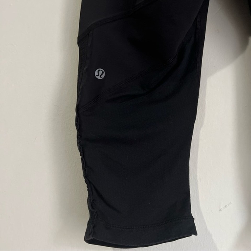 Lululemon Run: For Your Life Crop Black size 8 | eBay