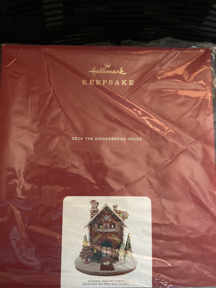 Hallmark Giant Gingerbread House Tabletop Plays Deck The Halls Moves ...