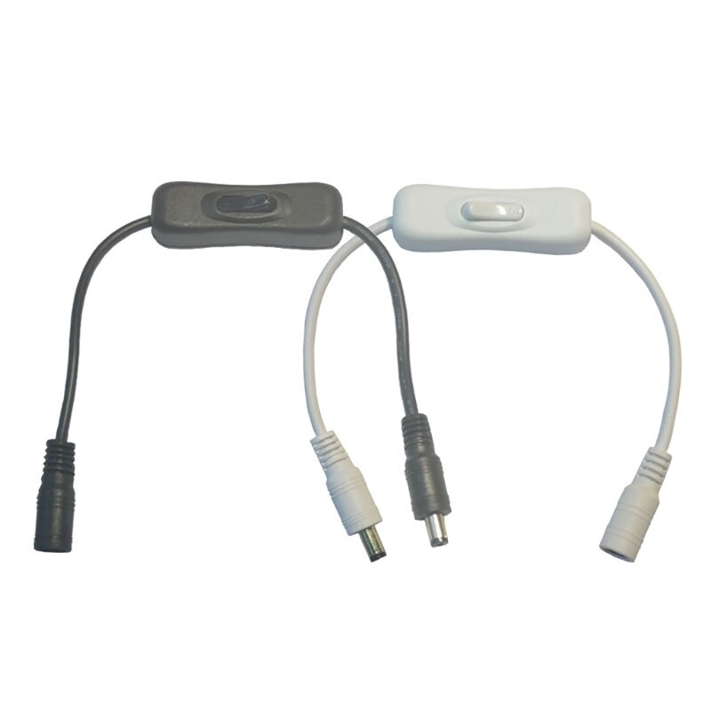 5.5x2.1mm Female to 5.5x2.1mm Male Power Switches Extension Cable for ...