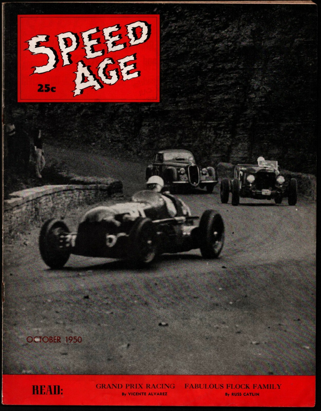 OCTOBER 1950 SPEED AGE MAGAZINE, GRAND PRIX RACING, WATKINS GLEN ...