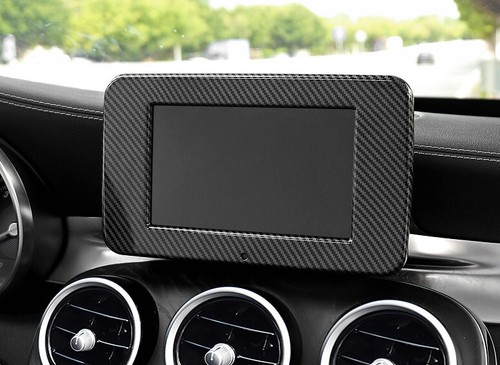 For Benz C-Class W205 2015-2018 ABS Carbon Fiber Console Navigation ...