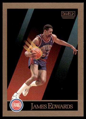 1990-91 SkyBox #85 James Edwards Detroit Pistons | eBay