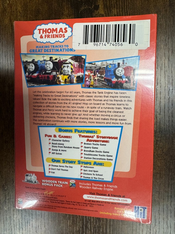Thomas' Sodor Celebration DVD Limited Edition Wooden Train Bonus Pack ...