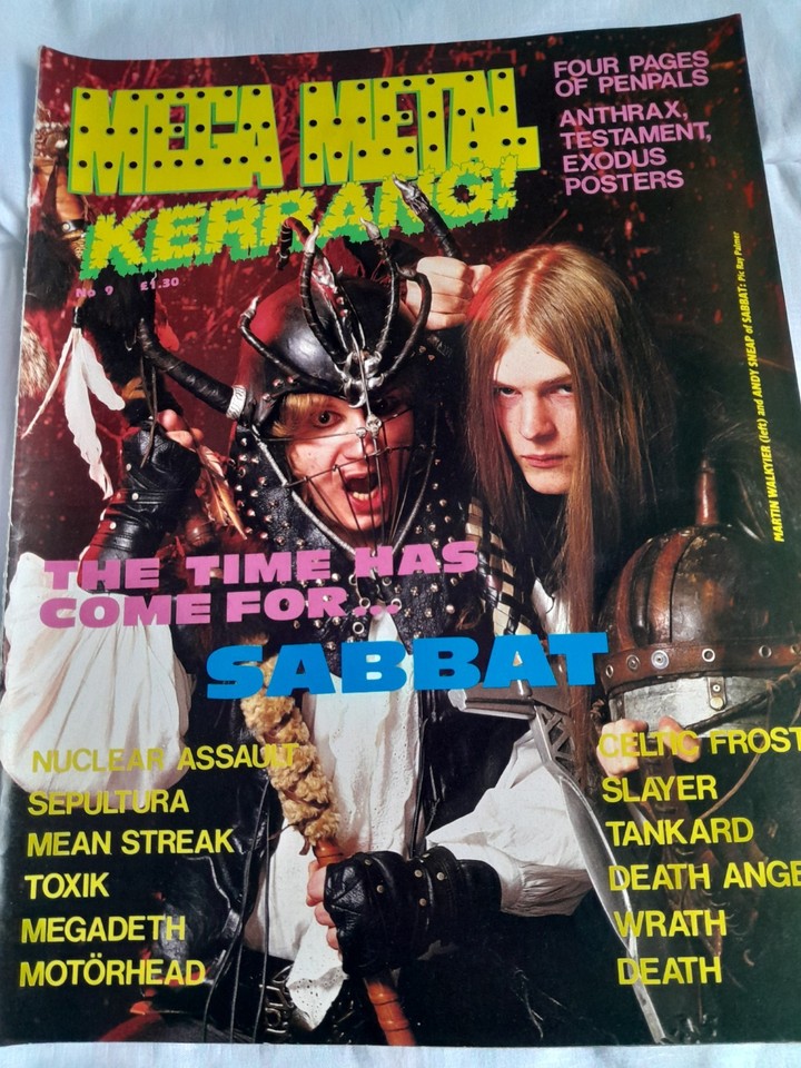 Kerrang Mega Metal Magazine Issues 1 - 13 (1986 - 1989) In Very Good ...