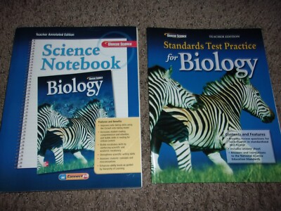 Glencoe BIOLOGY Standards Test Practice Teacher + Science Notebook ...