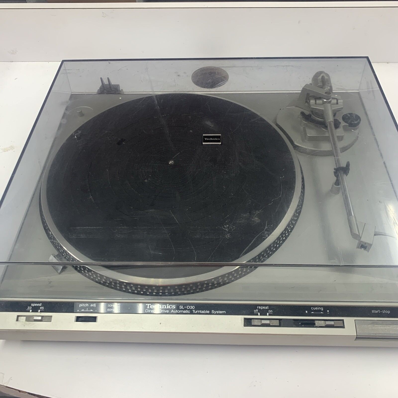 Technics SL-D30 Direct Drive Turntable For Parts Only With Dust Cover ...