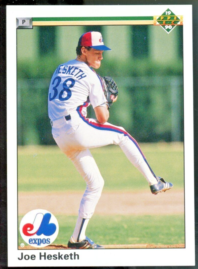 1990 Upper Deck #512 Joe Hesketh Pitcher Montreal Expos FREE shipping ...
