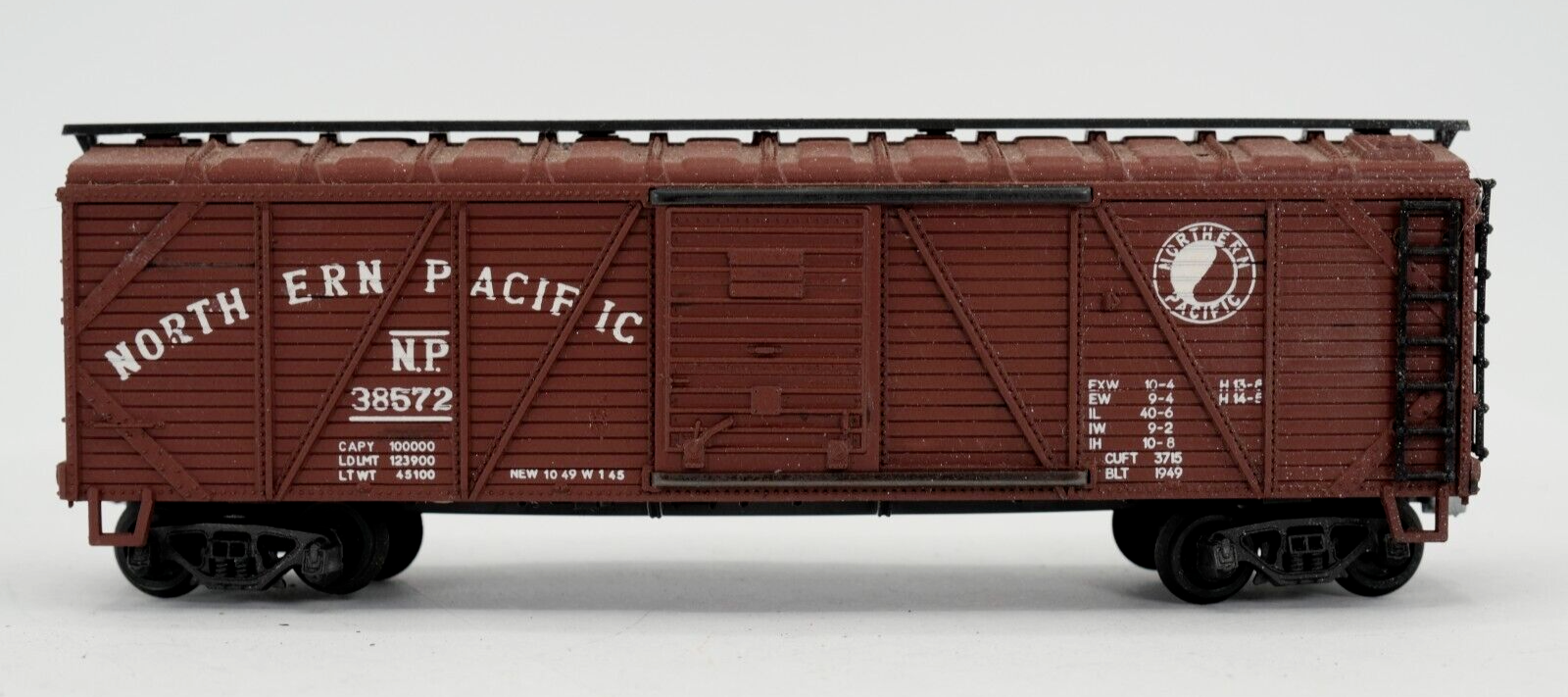 C-7 AHM/Rivarossi Northern Pacific N.P. 38572 HO Scale Vintage Brown ...