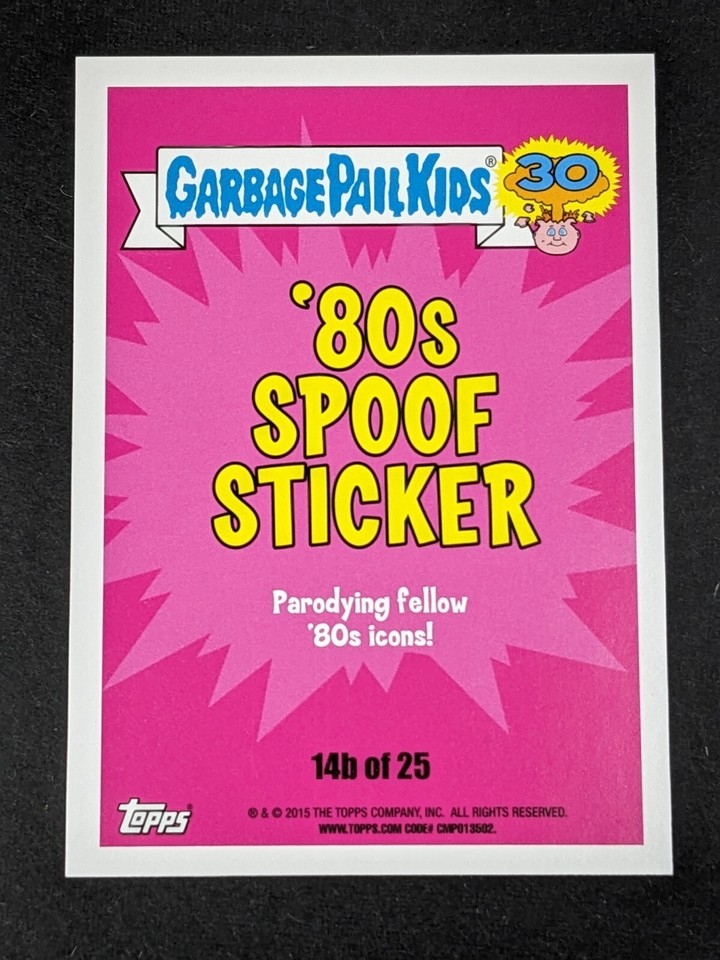 Heart Les 14b 2015 Topps Garbage Pail Kids GPK 30th Anniversary '80s ...