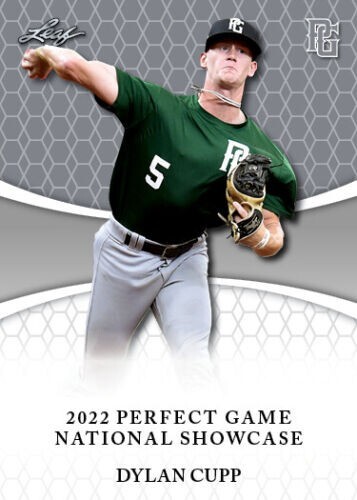 Dylan Cupp 2022 Feuille Parfait Jeu " 1ère Ever Imprimé " Carte Rookie ...