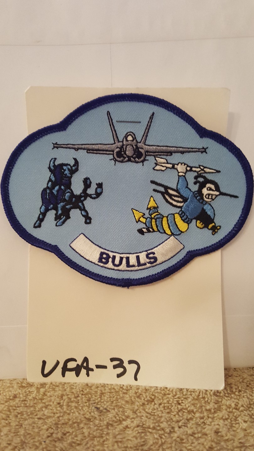 Navy VFA 37 BULLS OVAL PATCH 5 X 4 INCHES | eBay