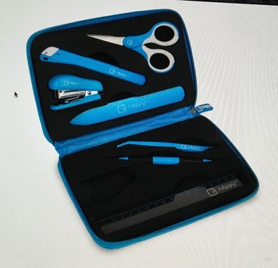 Zink hAppy 7 pc Tool Kit with Foam Lined Zipper Carry Case - Paper ...