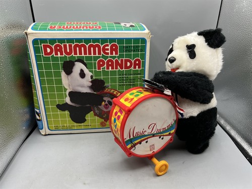 VINTAGE MUSIC DRUMMER PANDA BATTERY OPERATED TOY (PLEASE READ) | eBay