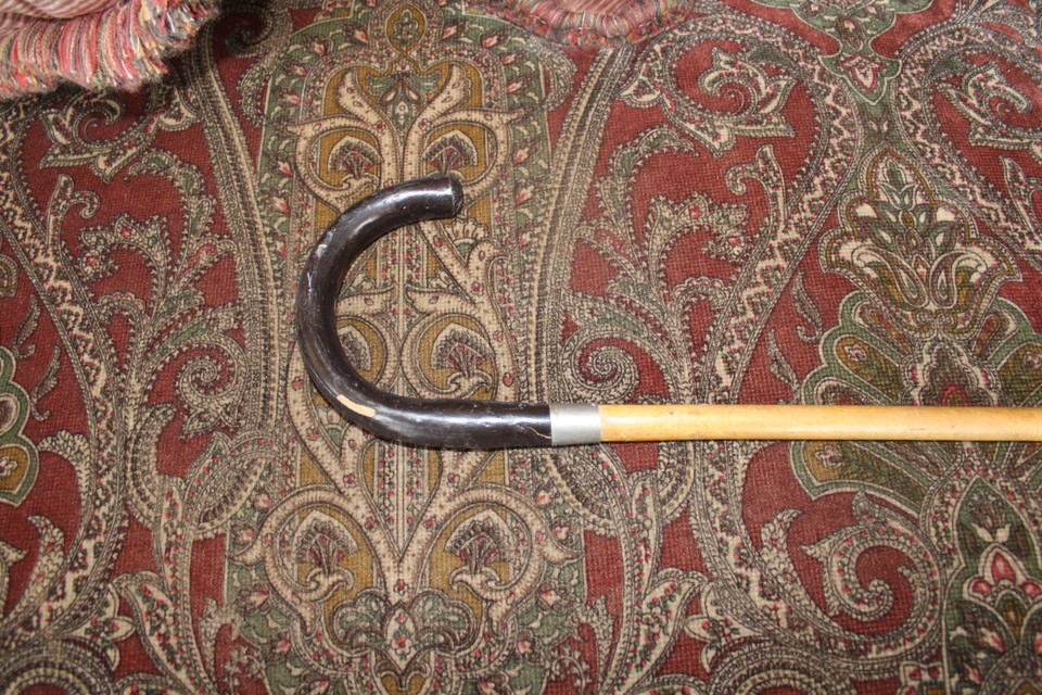 Shephard Hook & Hammer Handled Vintage Gentlemen Walking Stick Cane ...